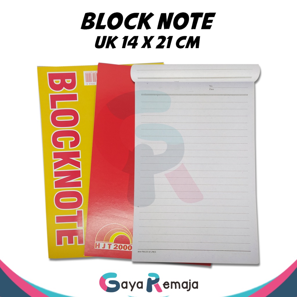 Jual SERBA MURAH STAR || Blocknote Ukuran A5 Murah / Block Note Garis ...