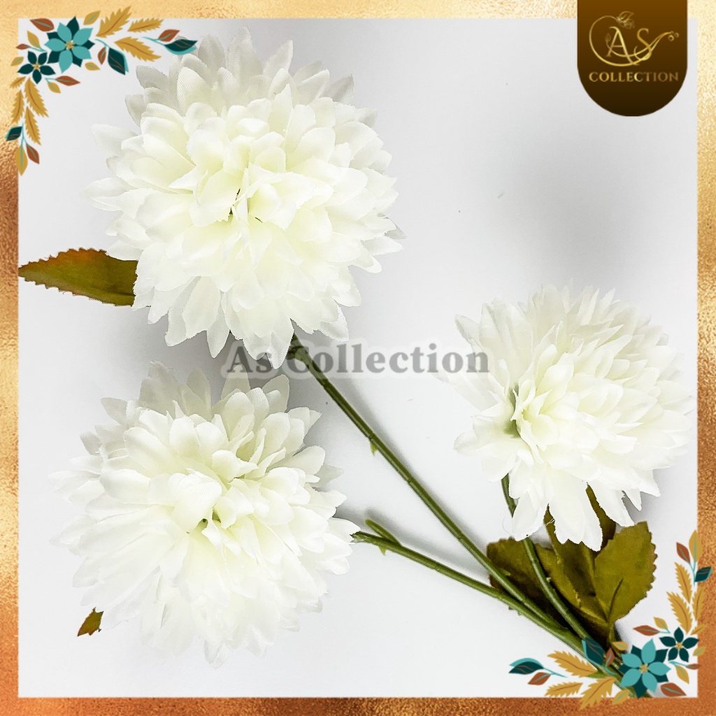 Jual BUNGA DANDELION TANGKAI PANJANG CABANG 3 ARTIFICIAL FLOWER SNOW ...