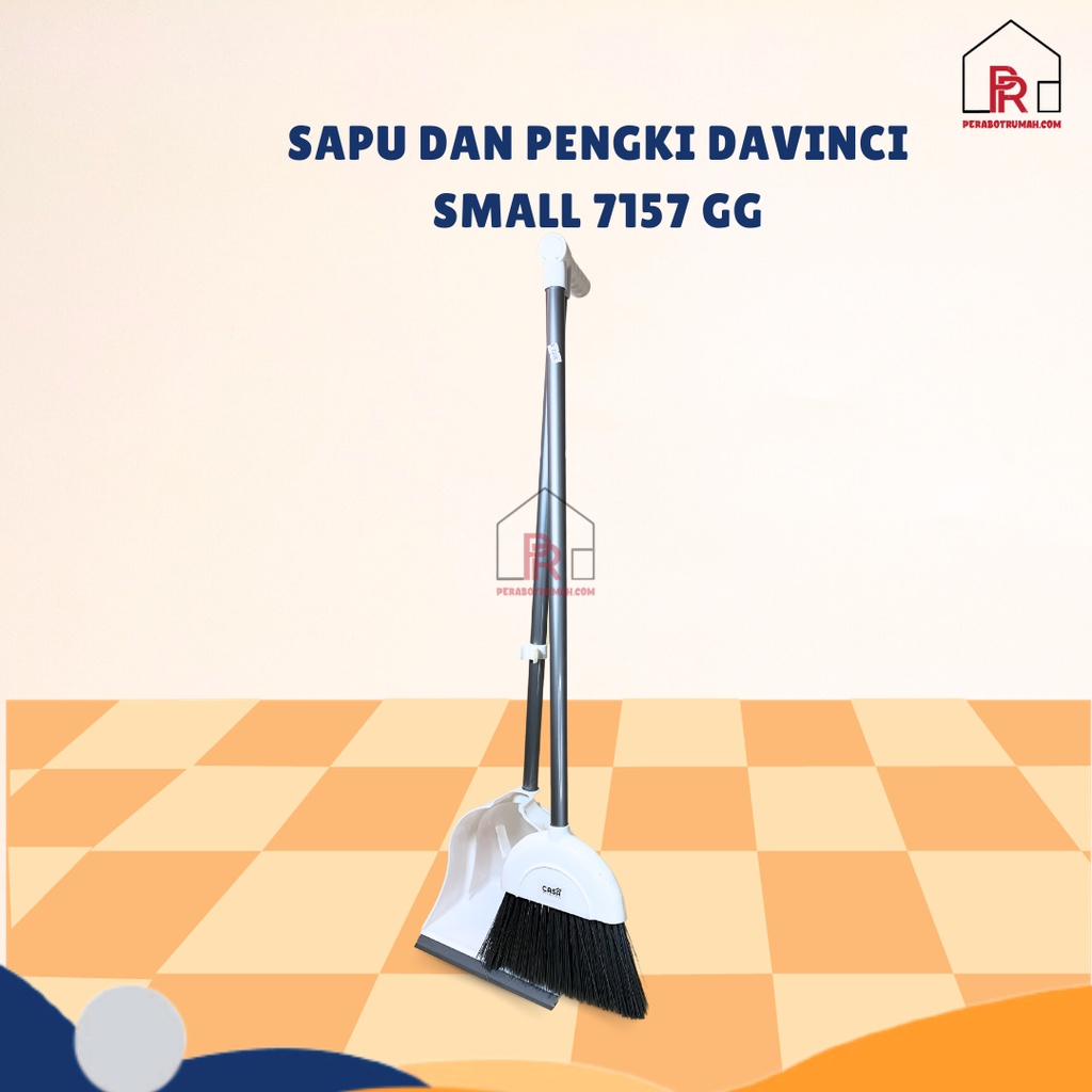 Jual Set Sapu dan Pengki Davinci / Sapu & Pengki Putih Floor Cleaner ...