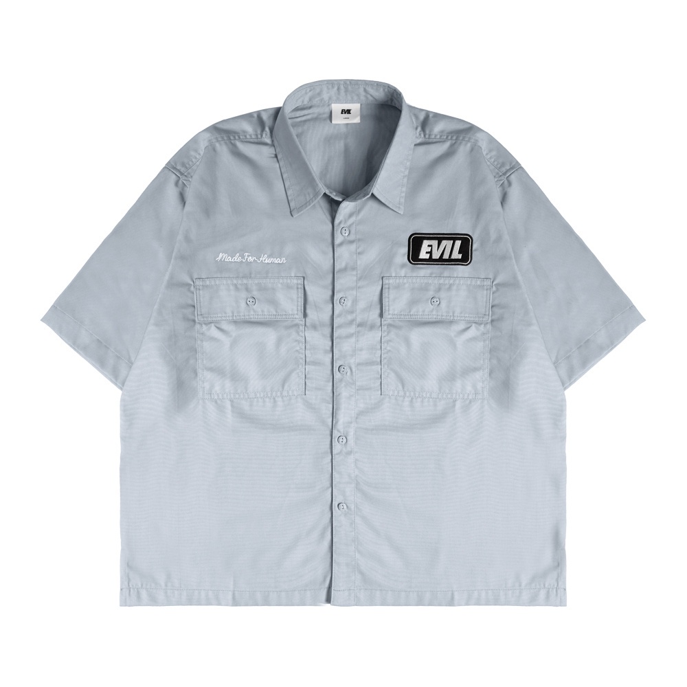 Jual WORK SHIRT EVIL ARMY | REDNECK I23 GREY | Shopee Indonesia