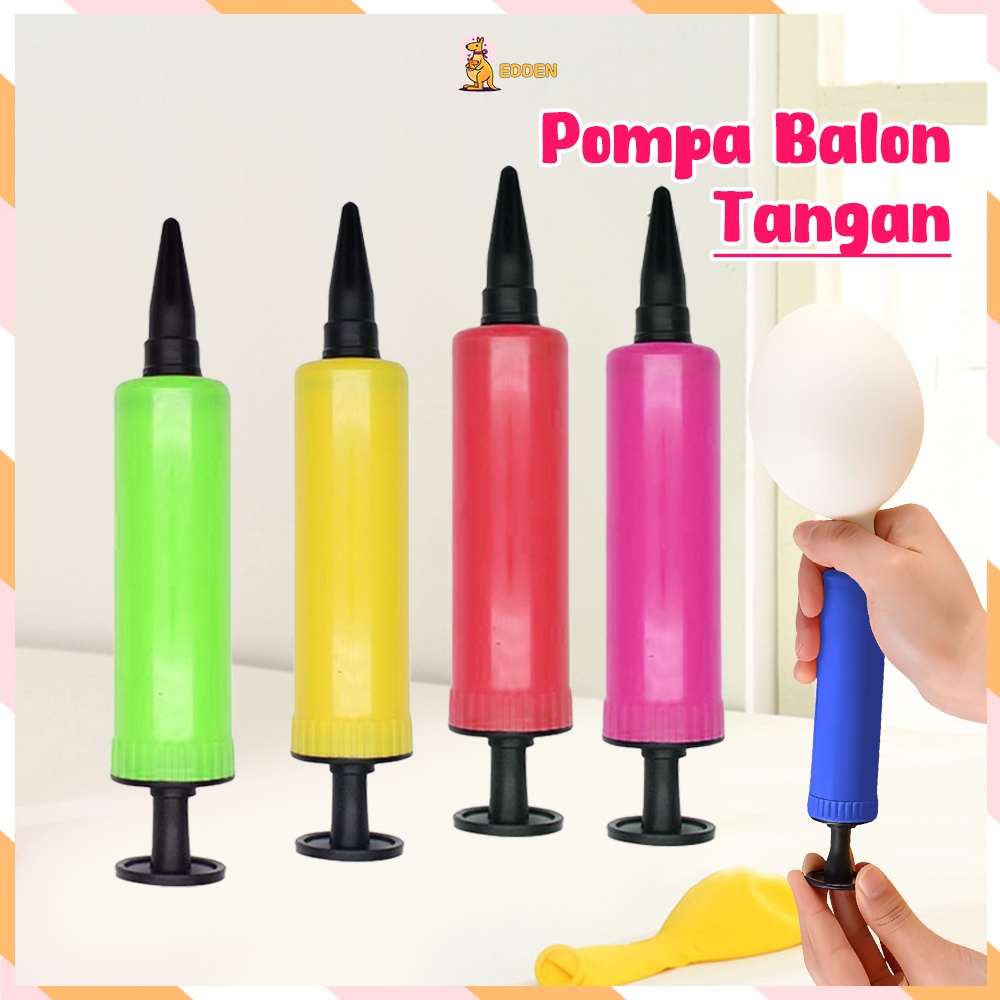 Jual Edden Pompa balon tangan manual Alat pompa tiup angin balon Ballon ...
