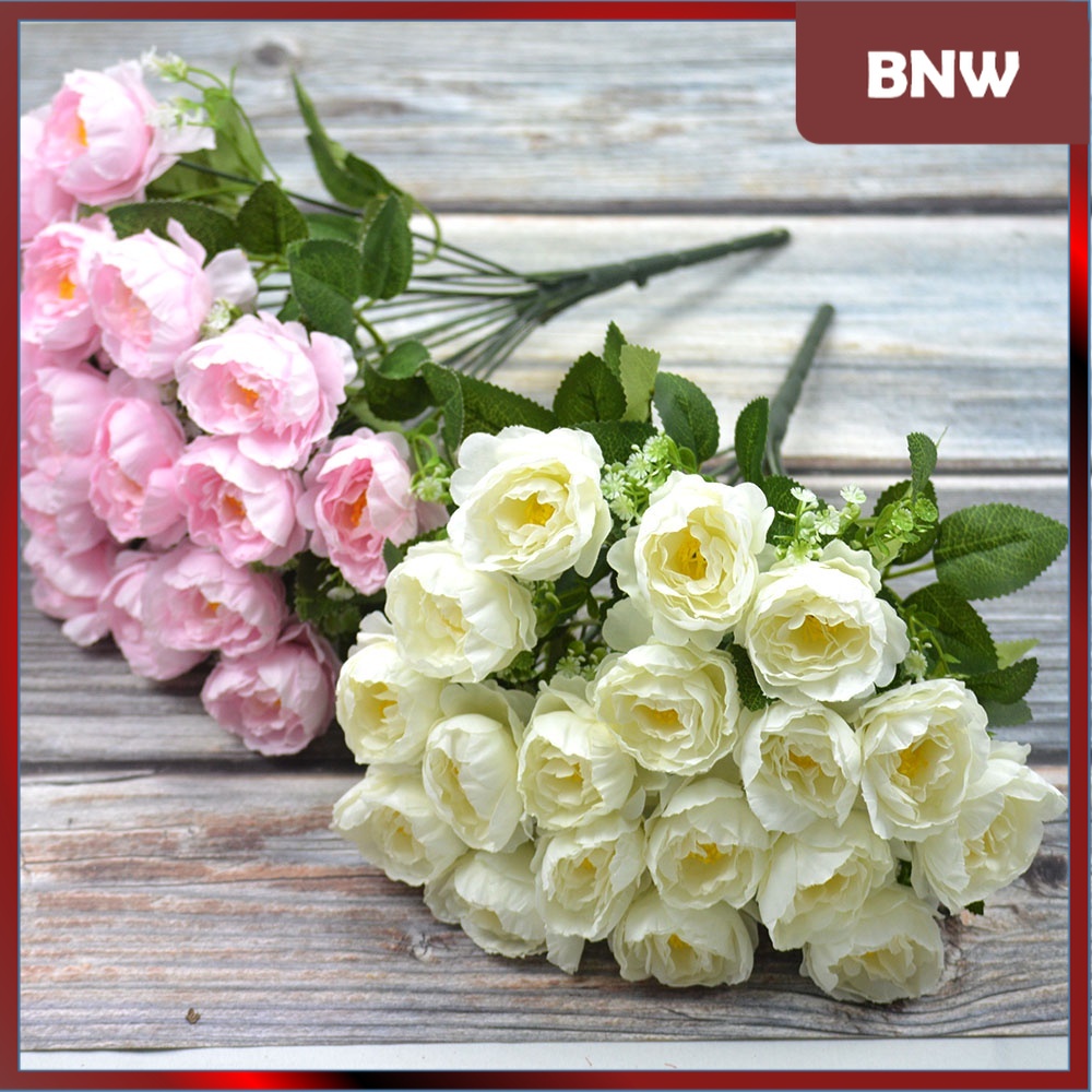 Jual BNW - Bouquet bunga P618 18HD Artifisial Dekorasi Tanaman - GROSIR ...