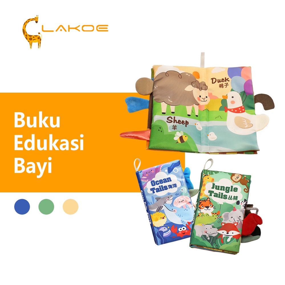 Jual LAKOEOFFICIALMALL Buku Bantal Bayi 3D Soft Book Edukasi Bayi Motif ...