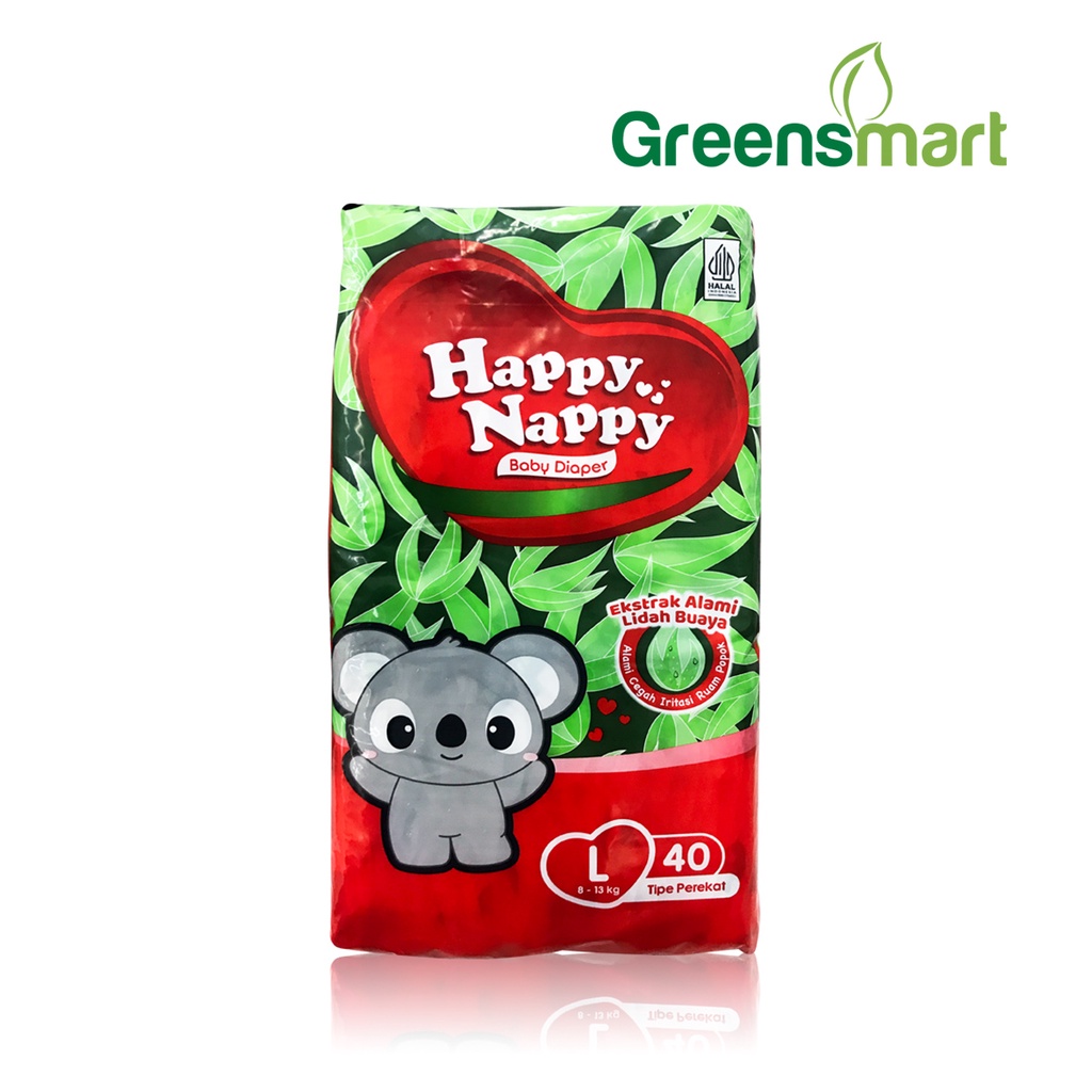Jual HAPPY NAPPY BABY DIAPERS L40 | Shopee Indonesia