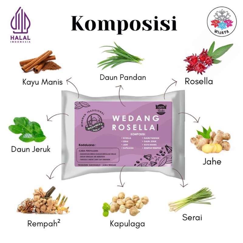 Jual Wedang Rosella / Seroja Original (Wedangan Solo) | Shopee Indonesia