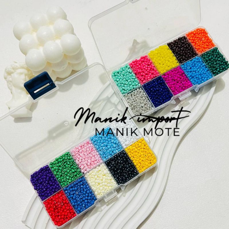 Jual BISA COD Manik Set Box | Manik Pasir | Manik 8/o | Manik 3mm Bahan ...