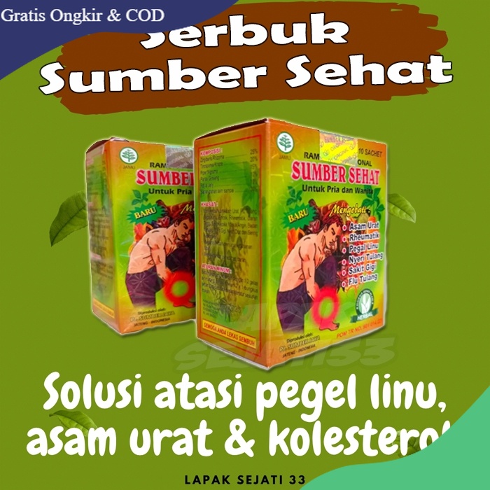 Jual Jamu Herbal Ramuan Tradisional Sumber Sehat Serbuk 1 Box Original ...