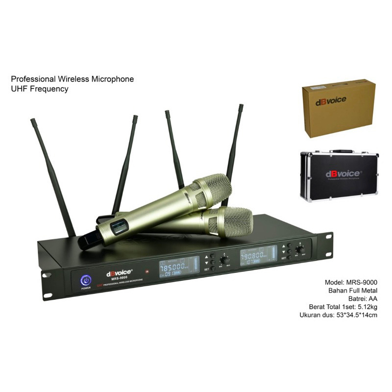 Jual Mic Wireless dB Voice MRS9000 Original dBvoice MRS 9000 | Shopee ...