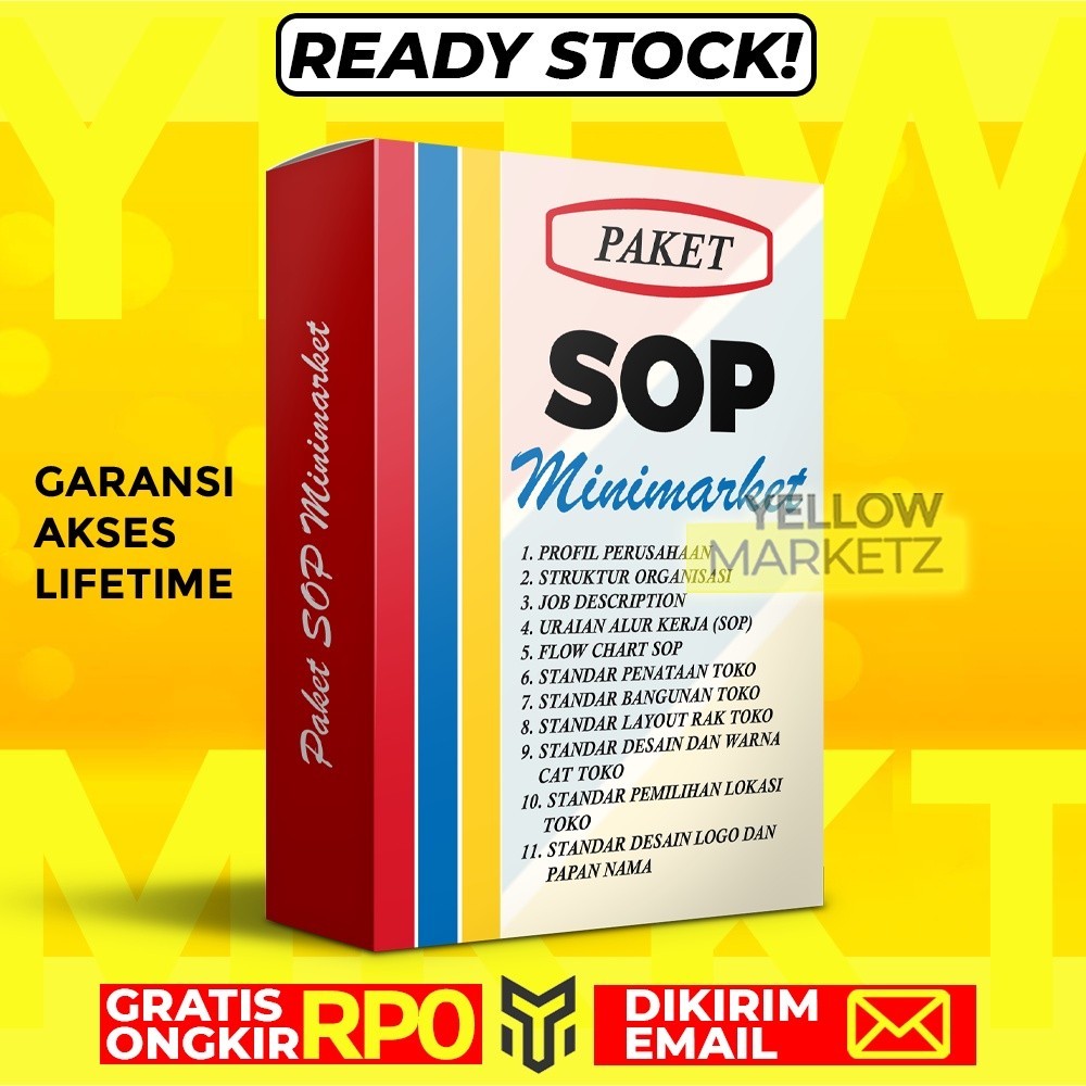 Jual Paket SOP MINI MARKET - Standar Operasional Usaha Minimarket ...