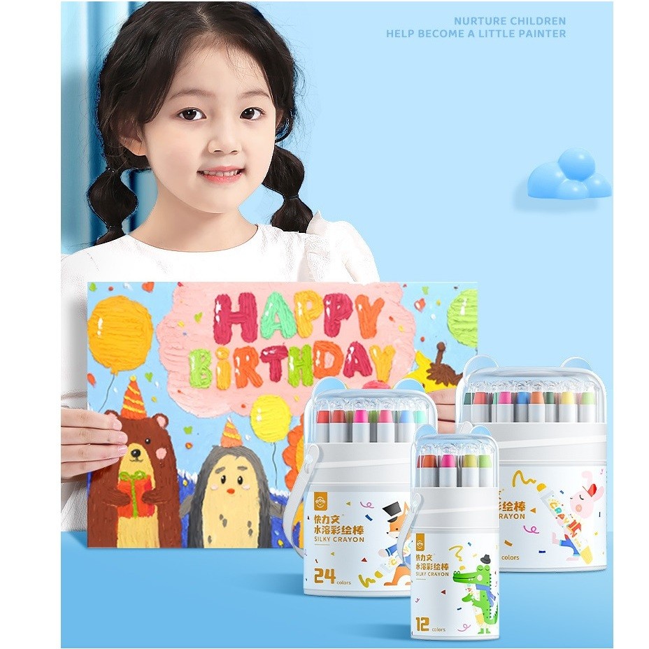Jual Bisa dicuci Crayon anak lengkap,48 warna lengkap,krayon pensil ...