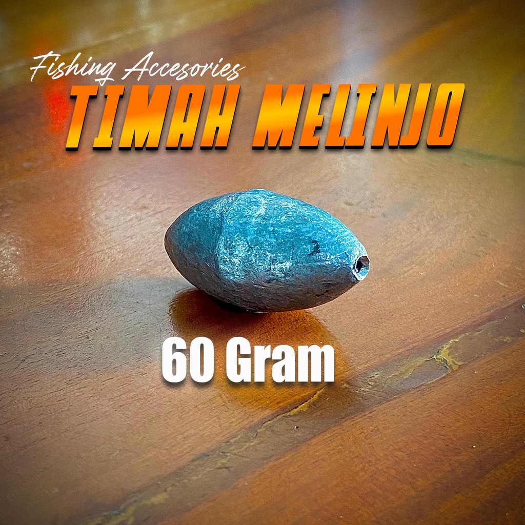 Jual Timah / timbel / pemberat pancing melinjo 60gram per 1 biji ...