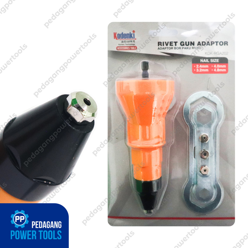 Jual KODENKI KDK-RGA202 Rivet Gun Adaptor Tang Ripet Mesin Bor Listrik ...