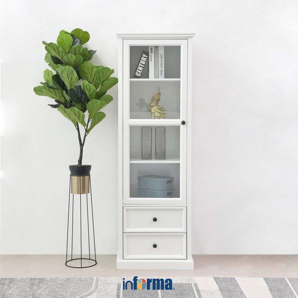 Jual Informa Naco Rak Buku - Putih Bookshelf Books Storage Cabinet ...