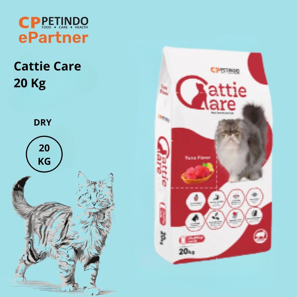 Jual CPPETINDO Cattie Care Tuna Flavor Cat Food - 20Kg | Shopee Indonesia