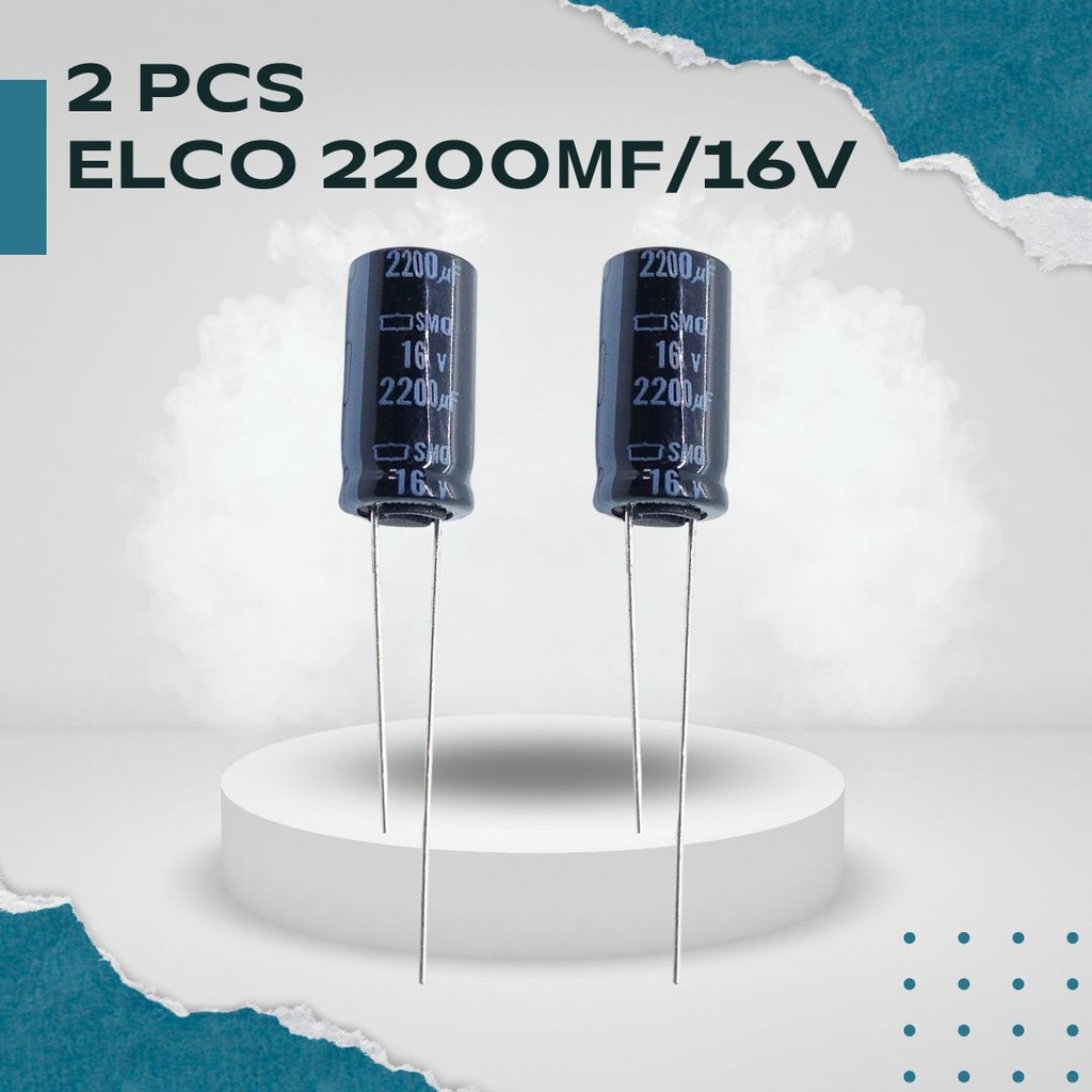 Jual Kapasitor Elco 2200uF 16V – Electrolytic Capacitor 16V 2200uF ...