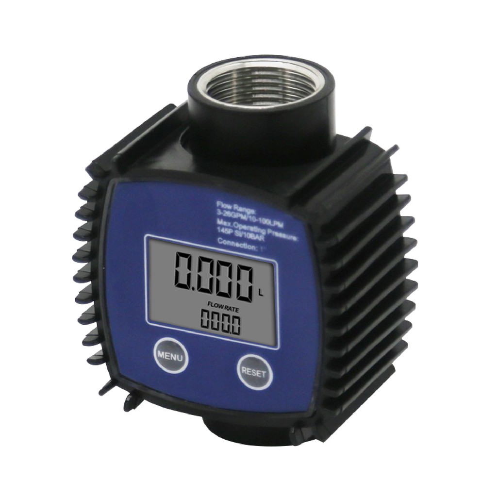 Jual K24 Digital Turbine Flow Meter Electronic Turbine Flow Meter Fuel Liquid Water Diesel Flow ...