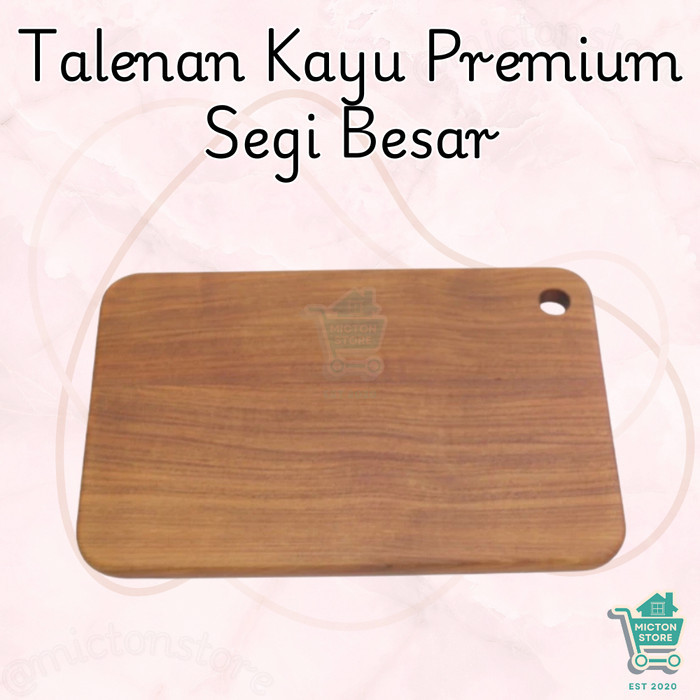 Jual MICTON Talenan Kayu Premium Segi Besar Talenan Kayu Pinus Food ...