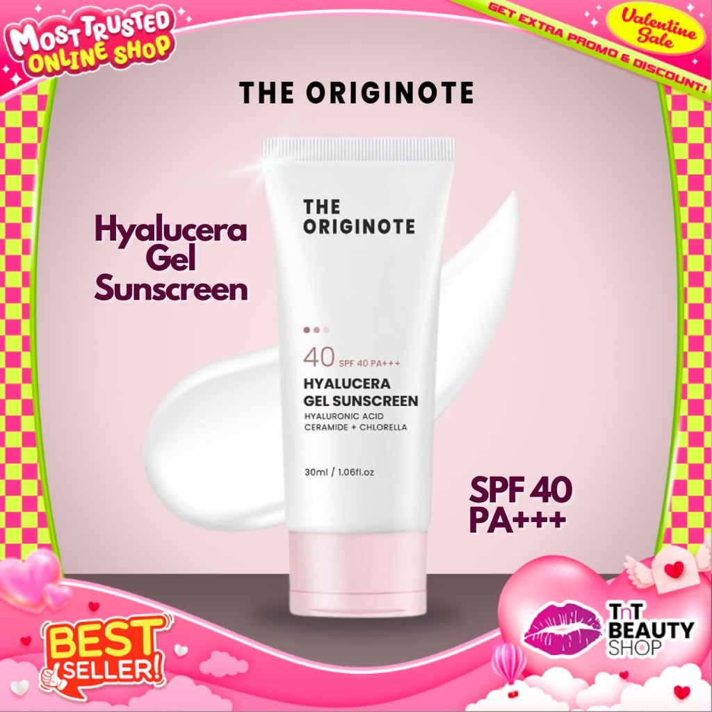 Jual The Originote Hyalucera Gel Sunscreen SPF 40 PA+++ Hyaluronic Acid ...