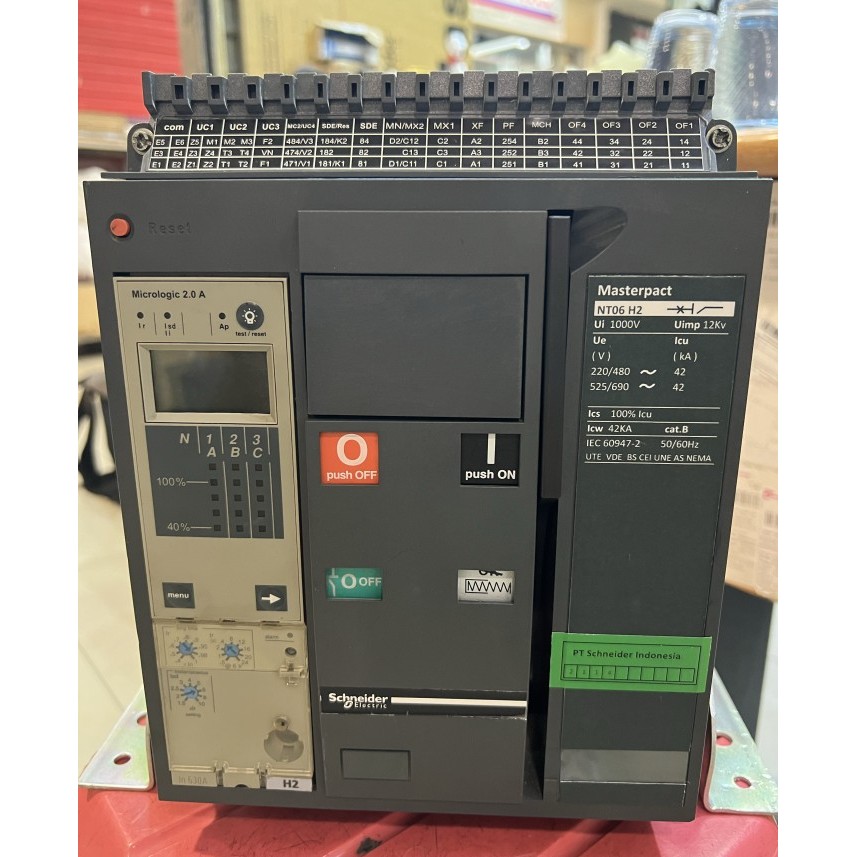 Jual ACB NT06H2 4P 630A KOMPLIT MOTORIZED ORIGINAL SCHNEIDER Masterpact ...