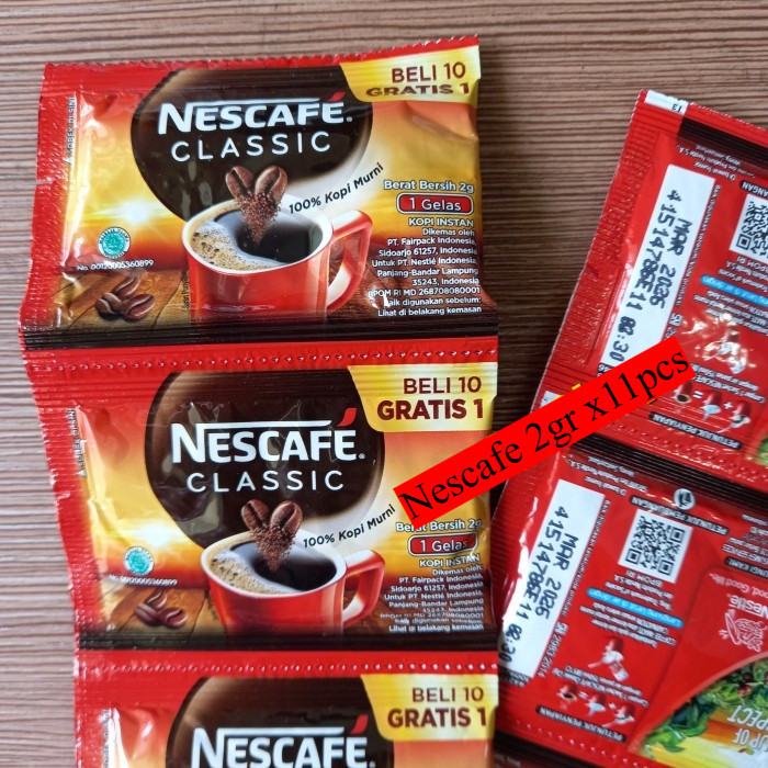 Jual NESCAFE CLASSIC 2gr Kopi Hitam Instant Black Coffee Harga per ...