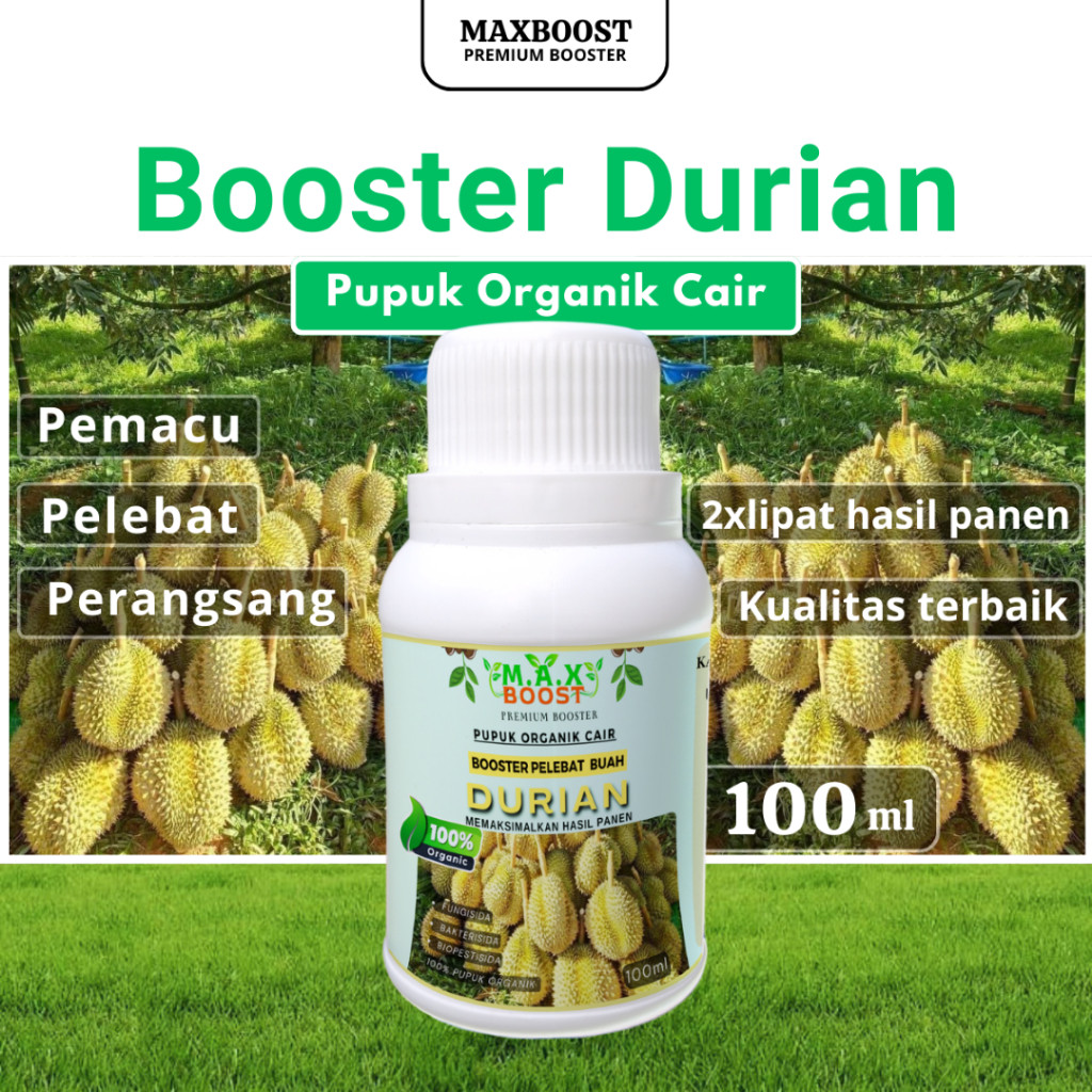 Jual cod Pupuk Organik Cair Durian, Booster Maxboost Durian, Atasi Rontok Dan Mempercepat ...