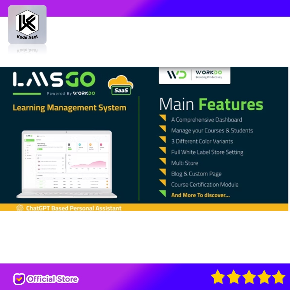 Jual SOURCE CODE APLIKASI LMSGO SAAS- LEARNING MANAGEMENT SYSTEM BY KODEASET | Shopee Indonesia