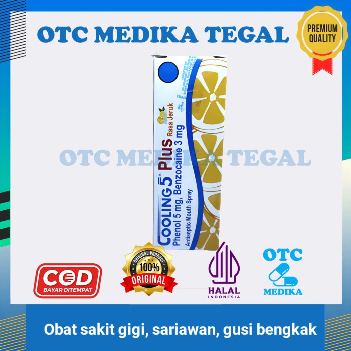Jual Cooling 5 Plus obat sakit gigi, obat sariawan, obat radang gusi ...