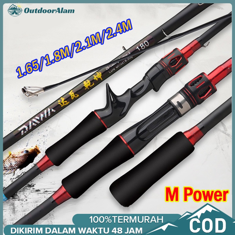Jual READY STOCK fishing rod Joran Pancing Carbon Sutet 2 Bagian Tongkat Pancing Putar/Casting M ...