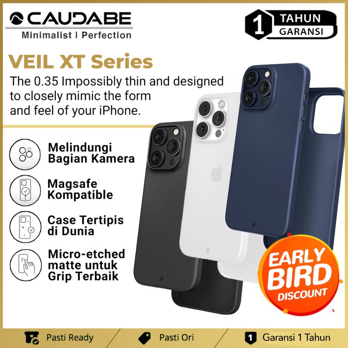 Jual Caudabe Veil XT Case iPhone 15 Pro Max Plus - Slim Casing | Shopee ...