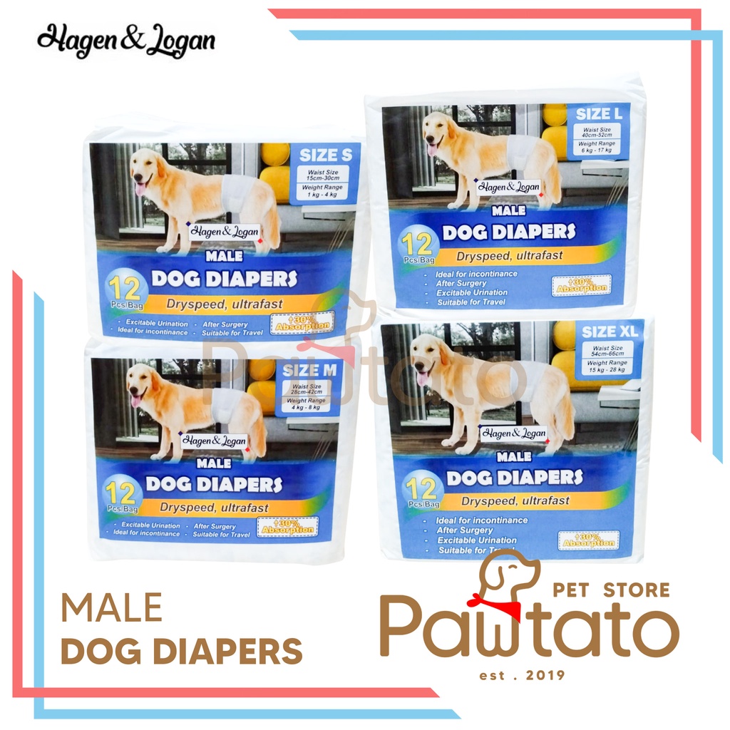 Jual Popok Anjing Jantan Hagen Logan Male Puppy Dog Diaper Pipis ...