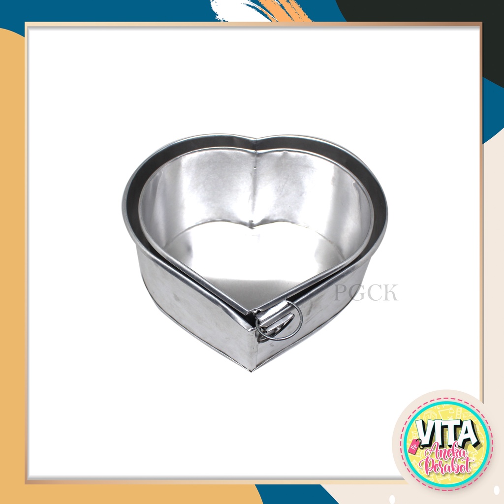 Jual Loyang Hati Mini Uk. 14 & 16cm / Loyang Love t.7 Aluminium ...