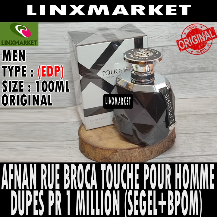 Jual AFNAN RUE BROCA TOUCHE POUR HOMME MEN EDP 100ML (DUPES PR 1 MILION ...