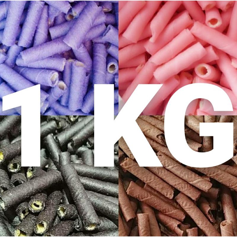 Jual MINI WAFER ROLL 1 KG BANYAK RASA SNACK KERING CAMILAN CEMILAN ...