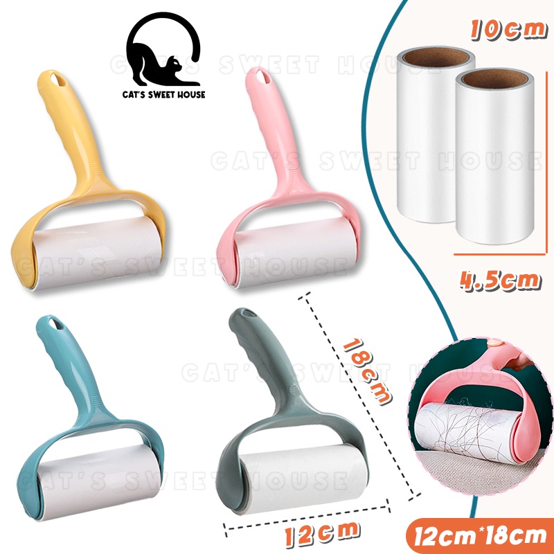 Jual Roll Sticky Roll Pembersih Bulu Kucing Debu Di Baju Pakaian Roller ...
