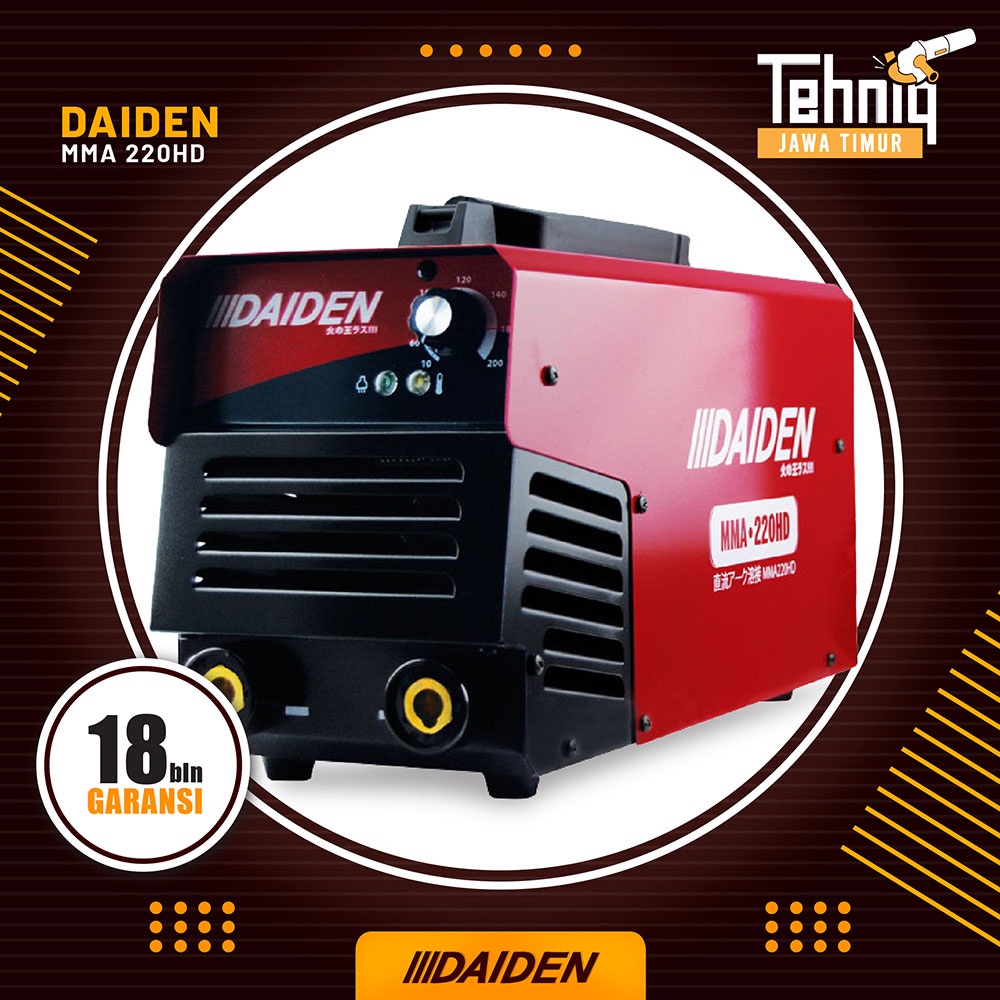 Jual Mesin Las Listrik / Trafo Las DAIDEN MMA 220 HD Welding Machine | Shopee Indonesia