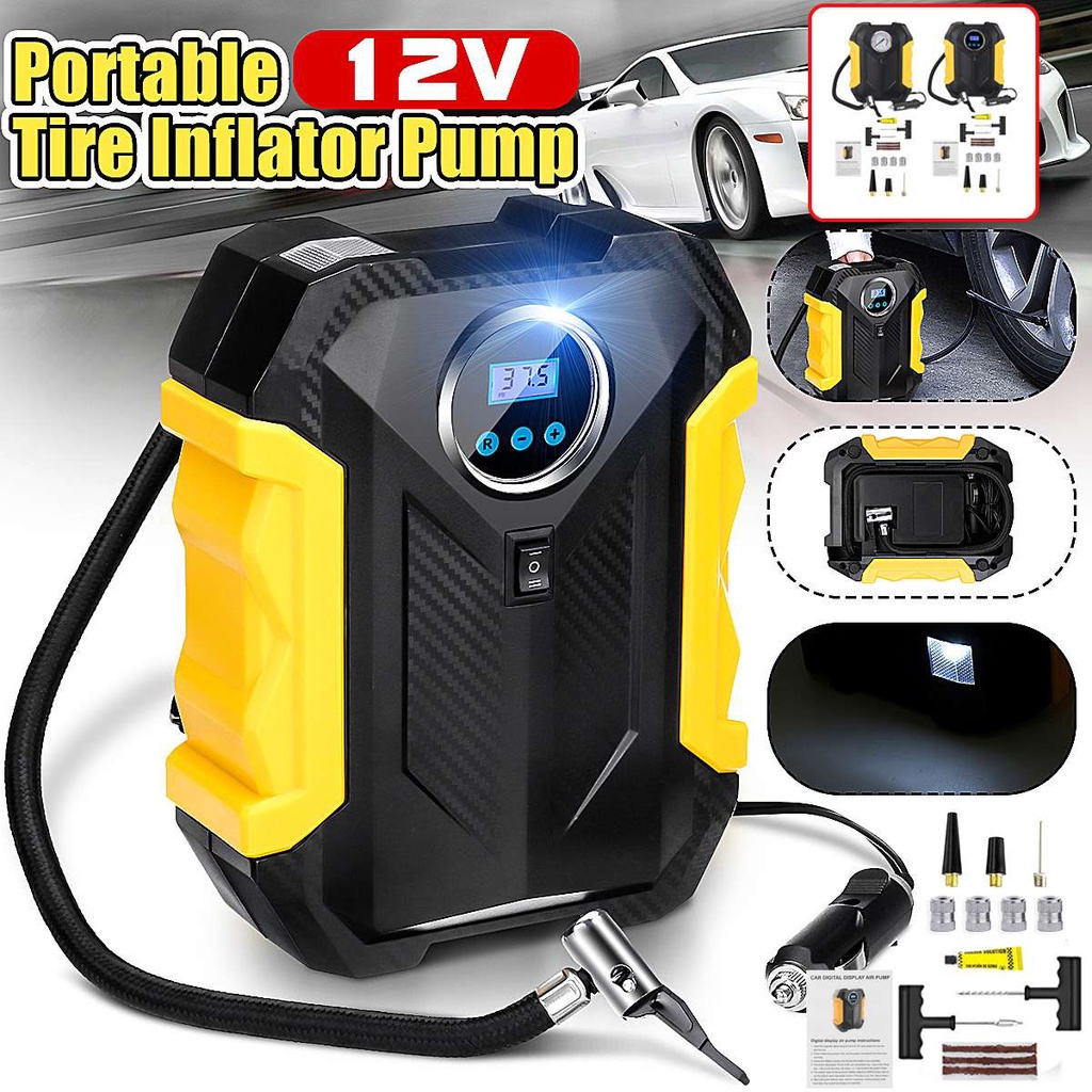 Jual Pompa Angin 12V 150 psi Ban Mobil Truk Motor Elektrik Portable ...