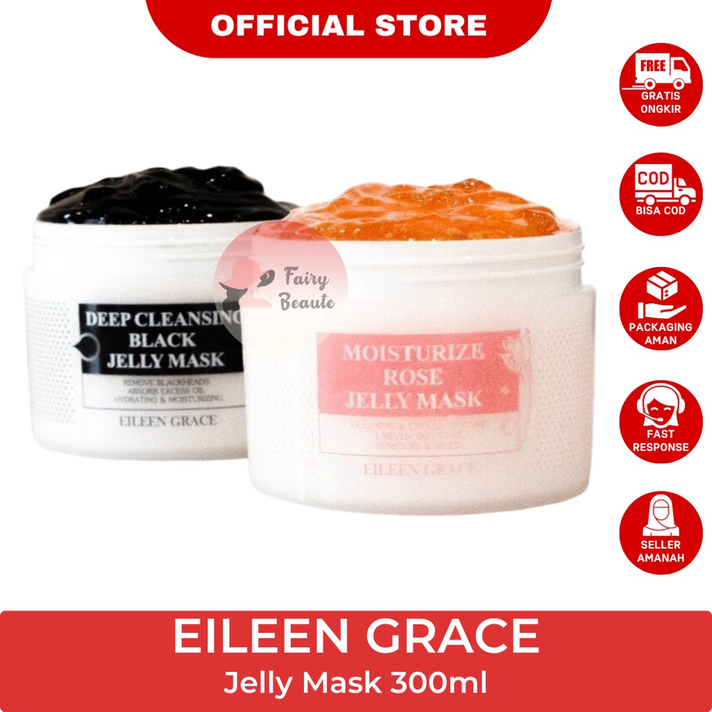 Jual EILEEN GRACE Moisturize Rose Jelly Mask | Deep Cleansing Black ...
