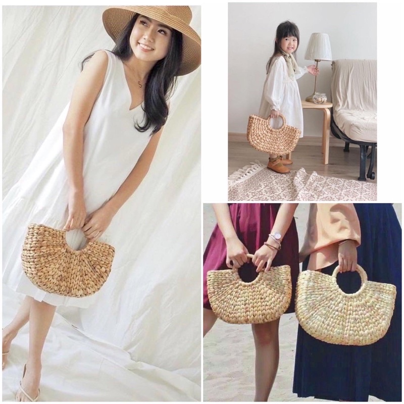 Jual Bali Eco Bag Bali Ethnic Bag Tas pantai anak tas anyaman tas eceng ...