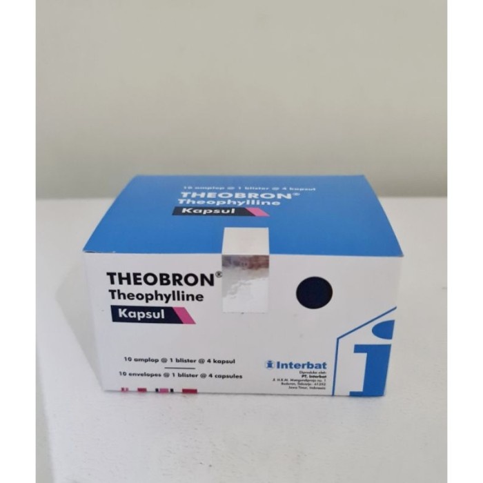 Jual THEOBRON KAPSUL STRIP ISI 4 | OBAT ASMA harga per strip | Shopee ...