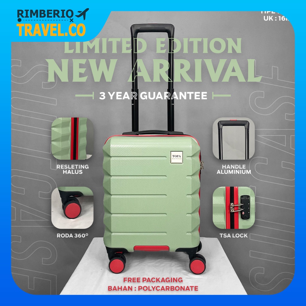 Jual RIMBERIO | Pengiriman Instan Koper Kabin 20 inch - Aluminium Anti ...