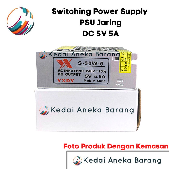 Jual Terlaris -Switching Power Supply PSU 5V 5A High Quality, 5 Volt 5 Ampere | Shopee Indonesia