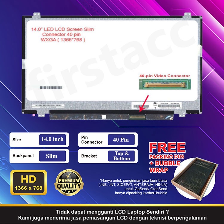 Jual LED LCD Laptop Asus X450 X450C X450J x450JF X450CA 14.0 inch slim ...