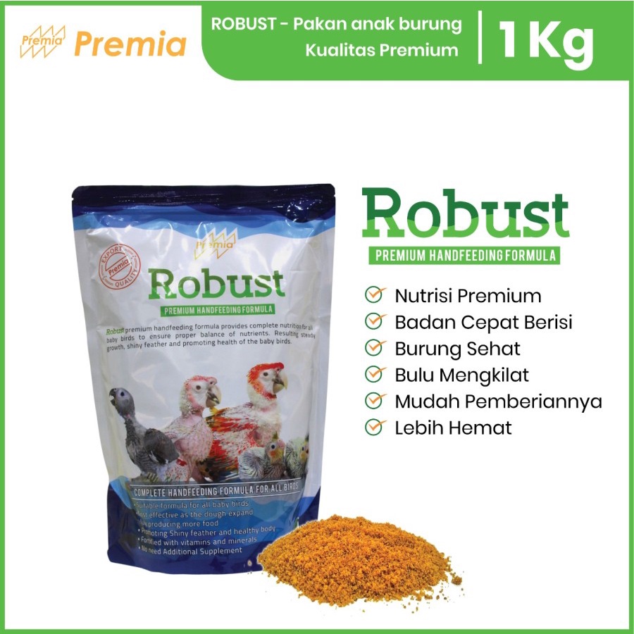 Jual ROBUST HANDFEEDING FORMULA 1KG KEMASAN ORIGINAL | Shopee Indonesia