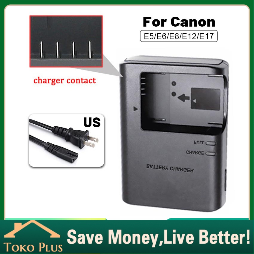 Jual Charger Canon LC-E17 for LP-E17/E12/E8/E6/E5 EOS 450D 500D EOS 1000D LP-E8 Mantab | Shopee ...