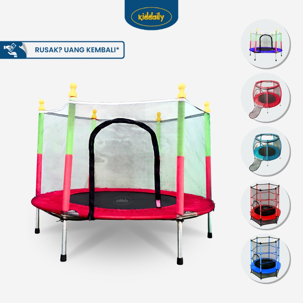 Jual KIDDAILY Trampolin Anak Mainan Lompatan Anak Children's Trampoline | Shopee Indonesia
