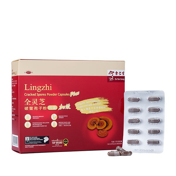 Jual Eu Yan Sang Lingzhi Cracked Spores Powder Capsules Plus, 120s// SG | Shopee Indonesia