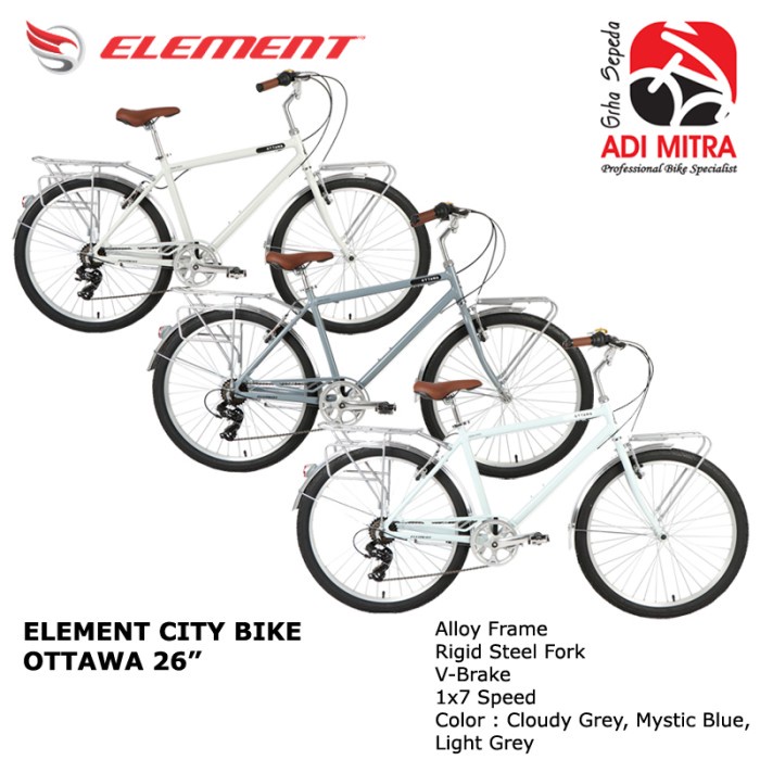 Jual Element Ottawa [26 inch] City Bike Urban Series 7 Speed | Shopee ...
