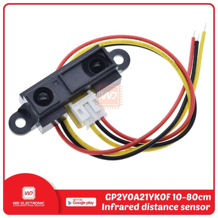Jual GP2Y0A21YK0F Infrared Proximity Sensor IR Distance Sensor 10-80cm ...
