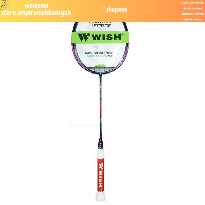 Jual Wish Badminton Racket Carbon Force 600 Lite Raket Bulu Tangkis ...