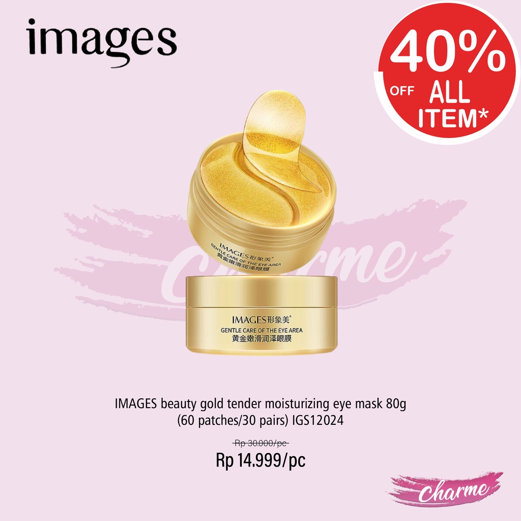 Jual (READY & ORI) IMAGES Gold Moisturizing Eye Mask Masker Mata ...